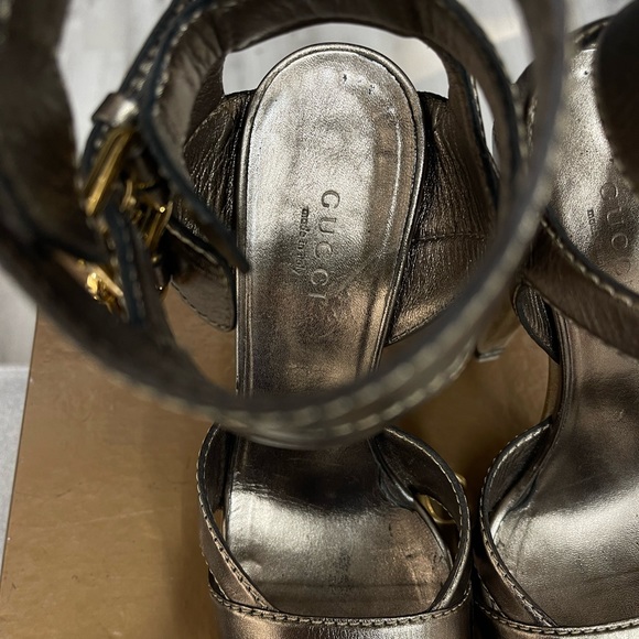 Gucci | Shoes | Gucci Iman Bronze Platform Pumps | Poshmark